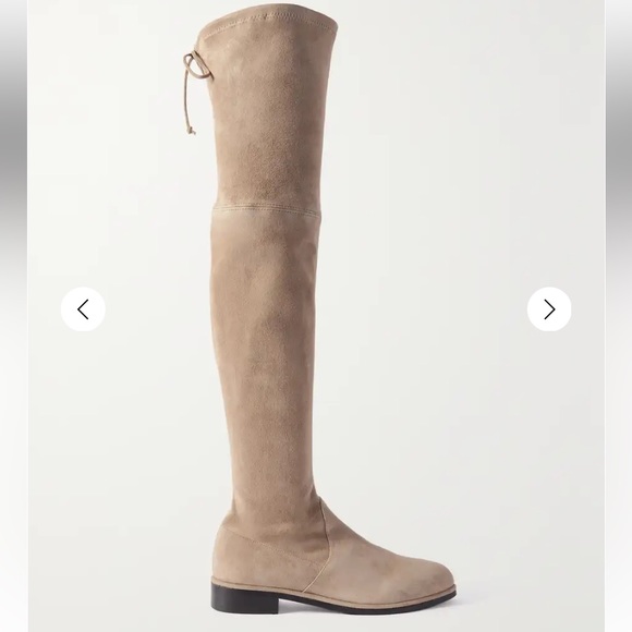 Stuart Weitzman | Shoes | Stuart Weitzman Taupe Lowland Suede Boots Over The Knee 75 | Poshmark